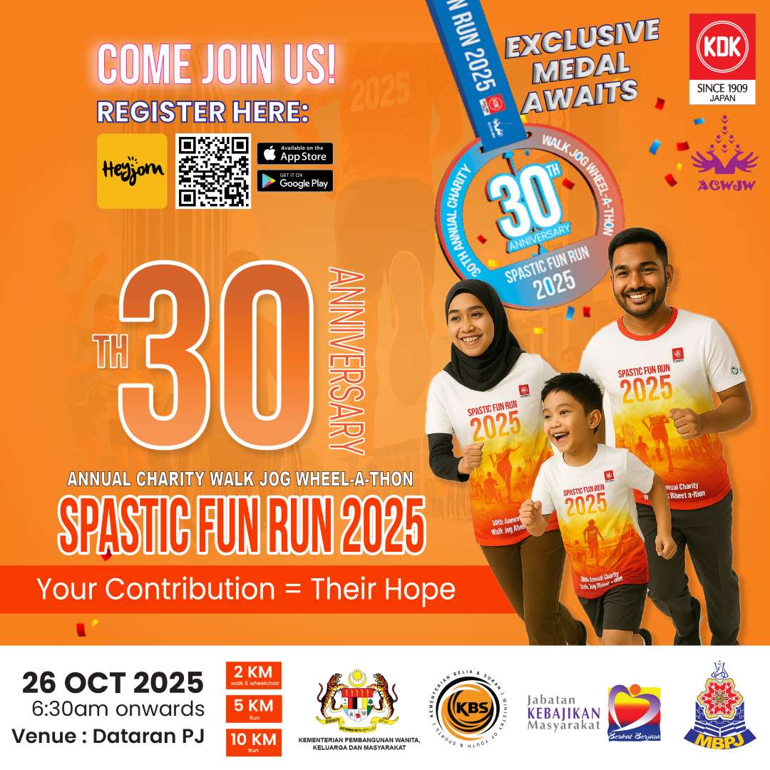 30th Annual Spastic Fun Run to Champion Hope and Inclusivity at Dataran PJ - SportsWorld Malaysia